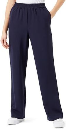 Pieces Pcjello Hw Wide Pants Mm Pantalon en Tissu, Blazer Bleu Marine, L Femme