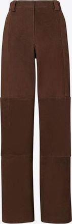 Tory Burch Hose aus Wildleder mit lockerer Passform