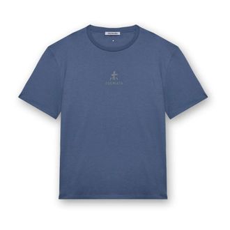Premiata Homme, Tops, Bleu, Taille: XL T-shirt en jersey de coton