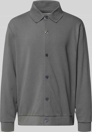 Lindbergh Sweatjacke mit Kentkragen