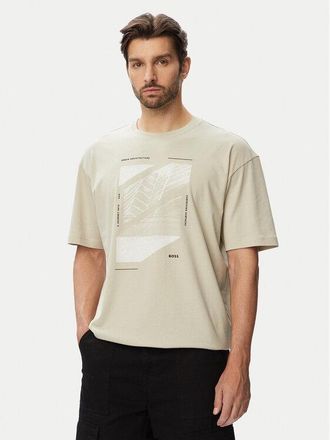 HUGO BOSS T-Shirt Te Journey 50566607 Beige Relaxed Fit