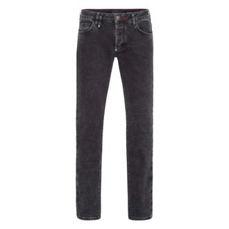 Philipp Plein Homme, Jeans, Noir, Taille: W28 Pantalon en denim coupe super droite Iconic