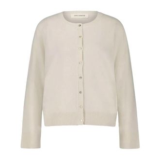 Sofie Schnoor Off White Femininer Cardigan mit Kn&ouml;pfen - - Knitwear - Damen - Wei&szlig; - M