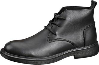 Generic Bottines Chukka tendance et confortables &agrave; lacets Oxfords d&eacute;contract&eacute;es, Peluche noire, 42 2/3 EU