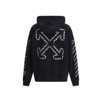 Off-white Mens Black Cotton Sweatshirt Clothing