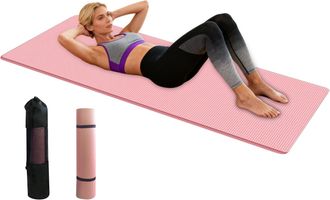 Generic Rutschfeste Yogamatten, 15 mm, Trainingsger&auml;t, leichte Fitness-Pates-Matte, extra dick, f&uuml;r Damen und Herren, Pilates, Zuhause, Fitnessstudio, Bodende