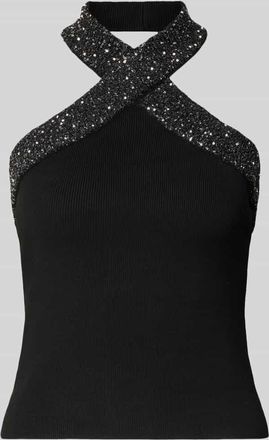 Mango Blusentop mit Neckholder