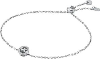 Michael Kors Womens Silver Semi precious with slider closure bracelet