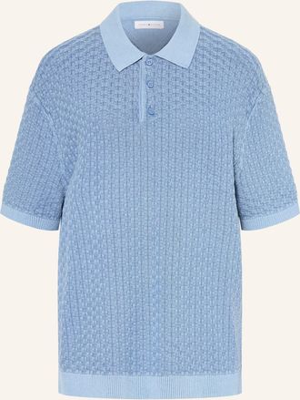 Tommy Hilfiger Strick-Poloshirt blau