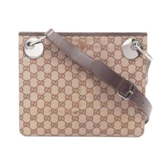 Gucci Pre-owned Vintage Canvas Schultertasche - - Pre-owned - Damen - Braun - ONE SIZE
