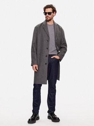 Calvin Klein Wollmantel K10K111745 Grau Regular Fit
