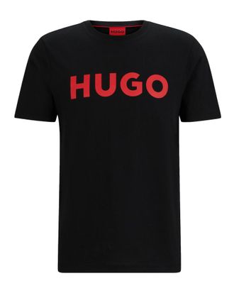 HUGO BOSS Softes T-Shirt mit Label-Frontprint und Stretch in