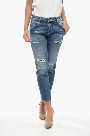 Dsquared2 OLOP Distressed Cool Girl Fit Denims 16cm size 36