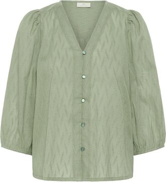 Kaffe Femme, Blouses et Chemises, Vert, Taille: 46 FR Chemises