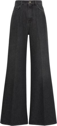Max Mara Jean Palazzo - Femme - Jeans - Noir - Taille: 36 FR