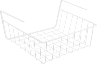 Cabilock Hängekorb Aus Metall Für Regal Verstellbares Hängeregal Aus Eisen Und Metall Dokumentenkorb Schwarz Beschichtet Aufbewahrungsbox Für Küche Und Schrank