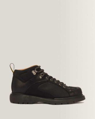 Dr. Martens Wayborne Old Harness Leder Schn&uuml;rstiefel in Schwarz, Gr&ouml;&szlig;e: 36