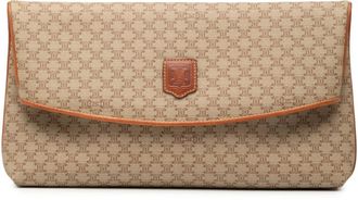 Celine Clutches - Macadam Coated Canvas Clutch - Gr. unisize - in Braun - f&uuml;r Damen