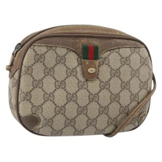 Gucci Pre-owned Vintage Canvas Schultertasche - - Pre-owned - Damen - Beige - ONE SIZE