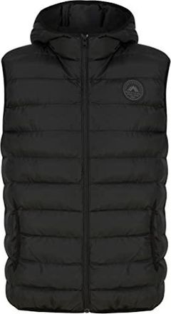 Tokyo Laundry Tamaki Quilted Puffer Gilet with Hood in Jet Black - Tokyo Laundry - L