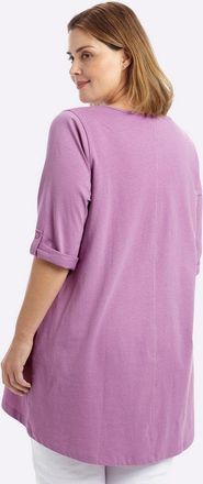 Sheego T-Shirt Longshirt 3/4-Arm