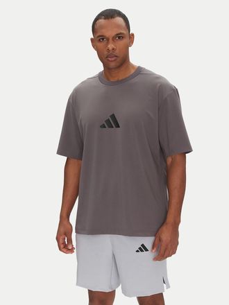 adidas T-Shirt Z.N.E. JC5483 Grau Loose Fit