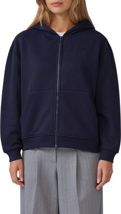 s.Oliver Angeraute Sweatshirtjacke mit Stickerei