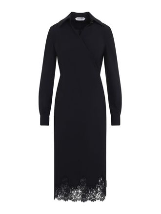 Alberta Ferretti Robe Au Genou - Noir