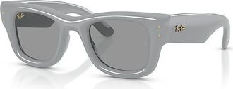Ray-Ban Wayfarer Puffer Sonnenbrillen Grau Einfarbig Fassung Grau Glas 50-23
