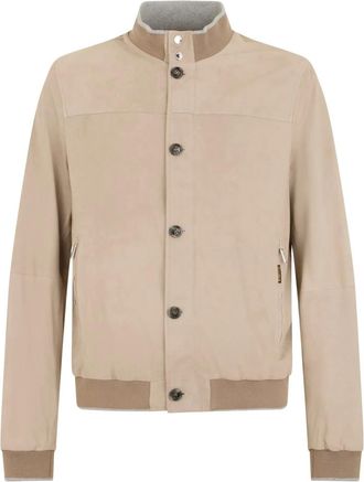 Moorer Homme, Vestes, Beige, Taille: M Blouson Bomber Mezzano