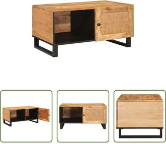 vidaXL vidaXL Table basse manguier - Table basse Naturel 80 x 50 x 40 cm Bois de mangue massif