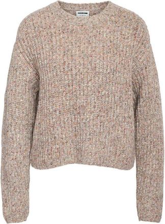 Noisy May Strickpullover Weicher Strick, gerippte Bündchen, lässiger Look (1-tlg) NMMARL L/S O-NECK KNIT DD