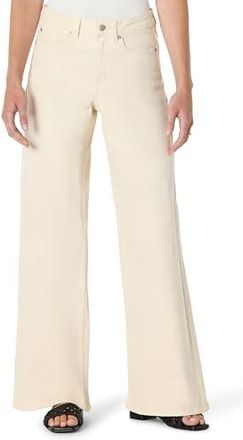 Amazon Essentials Jean Jambes Larges, Taille Haute et Faible &Eacute;lasticit&eacute; Femme, &Eacute;cru, 42-44