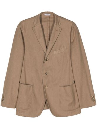 Boglioli blazer &agrave; simple boutonnage - Marron