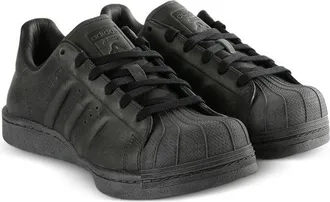 adidas Leather with 3-Stripes Sneakers - Grey