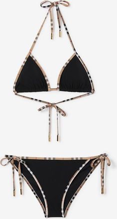 Burberry Bikini avec Check, Size: XXS