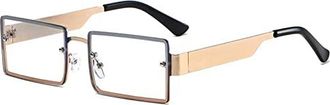 Generic Lunettes de soleil en métal à monture carrée pour hommes et pour femmes, pare-soleil de conduite en plein air (couleur : E, taille : moyen) 2026, I, T