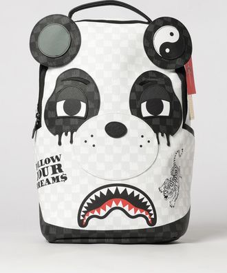Sprayground Sac &agrave; dos Panda Face &agrave; imprim&eacute; damier et motif Panda