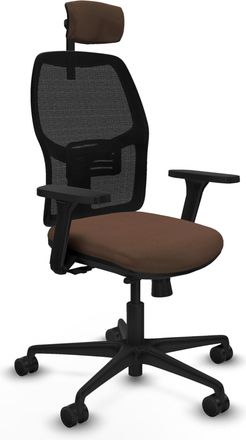 Piqueras y Crespo Alfera B&uuml;rostuhl mit 3D-Armlehnen, h&ouml;henverstellbarer Lendenwirbelst&uuml;tze und h&ouml;henverstellbarem Kopfteil, Neigungs- und Neigungsverstellung. Ausgestat