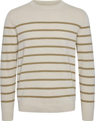 Solid SDBrice LS2 Herren Strickpullover Feinstrick Pullover aus 100% Baumwolle, Größe:L, Farbe:Oatmeal (130401)