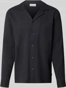 Review Regular Fit Langarmhemd in Plissee-Optik