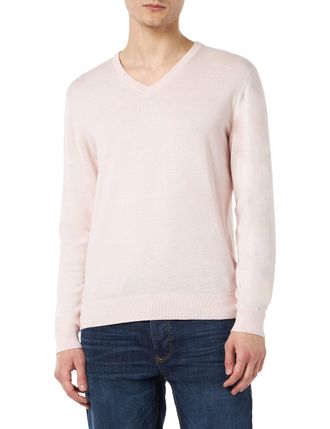 Hackett Herren Cotton Cashmere V Pullover, Hellrosa, XXL