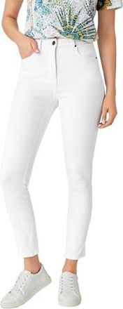 Damart Jean Slim 7/8&egrave;me 5 Poches by Femme Blanc Taille 44