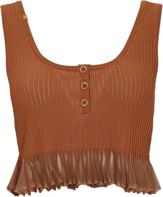 Elisabetta Franchi Top - Marron