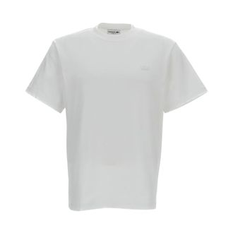 Lacoste Homme, Tops, Blanc, Taille: XL T-shirt en coton &agrave; col rond