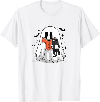 Hello Kitty Niedliches Halloween-Geister-Lesebuch T-Shirt