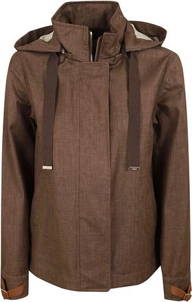 Herno Femme, Vestes, Brun, Taille: 34 FR Trapeze Jacket