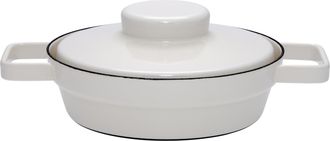 Riess 2122-211, Pfanne mit Deckel, Durchmesser 20 cm, LIGHT GREY, AROMAPOTS, Truehomeware, Emaille, Induktion