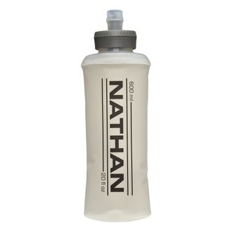 NATHAN Weiche Flasche mit Bei&szlig;verschluss, Laufwasserflasche, faltbar, Reiseflasche, 590 ml
