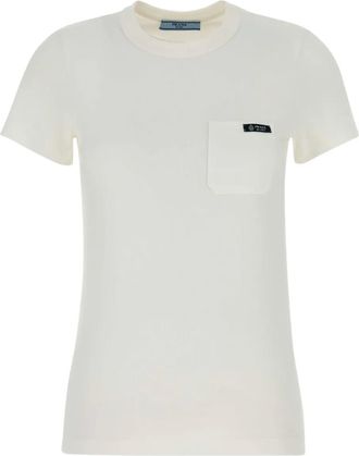 Prada chest-pocket crew-neck T-shirt - Wei&szlig;
